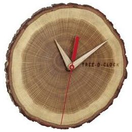 TFA Dostmann 60.3046.08 Quarz Wanduhr 172 mm x 180 mm x 40 mm Eiche, Holz Echtholz