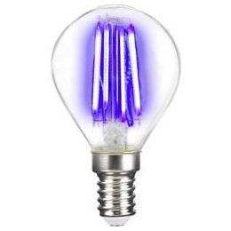 LightMe LM85311 LED EEK G (A - G) E14 Tropfenform 4 W Blau (&Oslash; x L) 45 mm x 78 mm Filament 1 St.