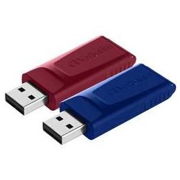 Verbatim Slider USB-Stick 32 GB Rot, Blau 49327 USB-A (USB 2.0)