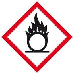 SafetyMarking 31.B1023 GHS-Gefahrenpiktogramm 03 Flamme &uuml;ber Kreis Folie selbstklebend (B x H) 52 mm x 52 mm 500 St.