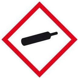 SafetyMarking 31.B1027 GHS-Gefahrenpiktogramm 04 Gasflasche Folie selbstklebend (B x H) 37 mm x 37 mm 500 St.