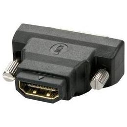 LINDY 41228 HDMI / DVI Adapter [1x HDMI-Buchse - 1x DVI-Stecker 18+1pol.] Schwarz 0 m