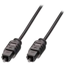 LINDY 35215 Toslink Audio Anschlusskabel [1x Toslink-Stecker (ODT) - 1x Toslink-Stecker (ODT)] 10.00 m Grau
