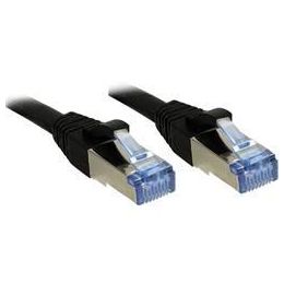 LINDY 47178 RJ45 Netzwerkkabel, Patchkabel CAT 6a S/FTP 1.50 m Schwarz mit Rastnasenschutz 1 St.