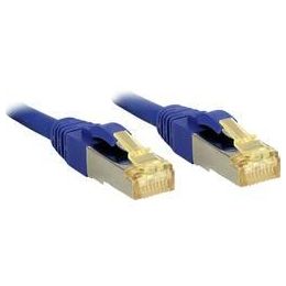 LINDY 47280 RJ45 Netzwerkkabel, Patchkabel CAT 6a (Rohkabel CAT 7) S/FTP 3.00 m Blau mit Rastnasenschutz 1 St.
