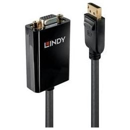 LINDY DisplayPort / VGA Adapterkabel DisplayPort Stecker, VGA 15pol. Buchse 0.15 m Schwarz 41006 DisplayPort-Kabel