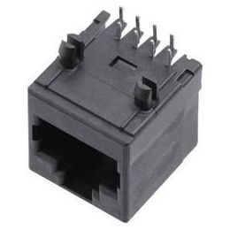 encitech RJJU-88-142-E7H-021 RJ45 Steckverbinder 3257-0008-02 Buchse, Einbau horizontal Polzahl Sensoren 8P8C Schwarz 1 St.
