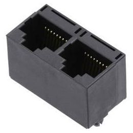 encitech RJJU-88-242-E1V-004 RJ45 Steckverbinder 3251-0008-12 Buchse, Einbau vertikal Polzahl Sensoren 8P8C Schwarz 1 St.