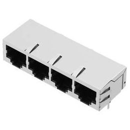 encitech RJJS-88-442-E9H-002 RJ45 Steckverbinder 3259-0010-06 Buchse, Einbau horizontal Polzahl Sensoren 8P8C Metall 1 St.