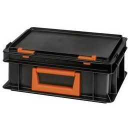 Alutec 139205110188 Kunststoffbox Magnus PC 5 (B x H x T) 300 x 133 x 200 mm Schwarz, Orange 1 St.