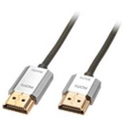 LINDY HDMI Anschlusskabel HDMI-A Stecker, HDMI-A Stecker 4.50 m Grau 41676 4K UHD, OFC-Leiter, Rund, doppelt geschirmt, extrem d&uuml;nn, vergoldete Steckkontakte,