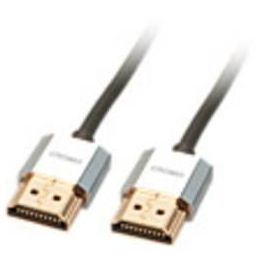 LINDY HDMI Anschlusskabel HDMI-A Stecker, HDMI-A Stecker 1.00 m Grau 41671 4K UHD, OFC-Leiter, Rund, doppelt geschirmt, extrem d&uuml;nn, vergoldete Steckkontakte,