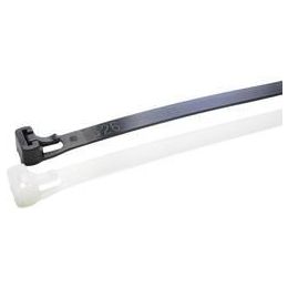 WKK 11837071 11837071 Kabelbinder 100 mm 7.60 mm Schwarz L&ouml;sbar, UV-stabilisiert, best&auml;ndig gegen &Ouml;l, best&auml;ndig gegen L&ouml;sungsmittel, best&auml;ndig gegen Benzin 100