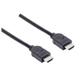 Manhattan HDMI Anschlusskabel HDMI-A Stecker, HDMI-A Stecker 1.50 m Schwarz 355308 4K UHD HDMI-Kabel