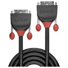 LINDY DVI Anschlusskabel DVI-D 24+1pol. Stecker, DVI-D 24+1pol. Stecker 2.00 m Schwarz 36252 DVI-Kabel