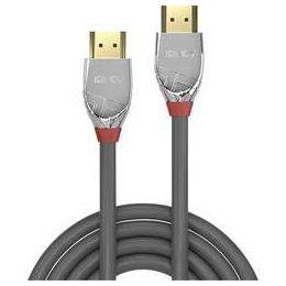 LINDY HDMI Anschlusskabel HDMI-A Stecker, HDMI-A Stecker 0.50 m Grau 37870 4K UHD HDMI-Kabel