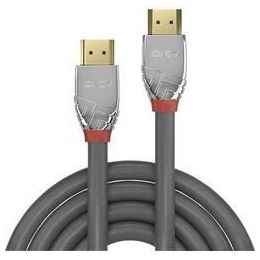LINDY HDMI Anschlusskabel HDMI-A Stecker, HDMI-A Stecker 10.00 m Grau 37876 4K UHD HDMI-Kabel
