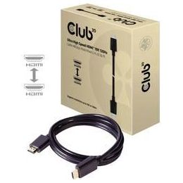 club3D HDMI Anschlusskabel HDMI-A Stecker, HDMI-A Stecker 2.00 m Schwarz CAC-1372 10K UHD, 8K UHD HDMI-Kabel