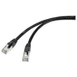 Renkforce RF-4538212 RJ45 Netzwerkkabel, Patchkabel CAT 6a S/FTP 40.00 m Schwarz f&uuml;r Au&szlig;enbereich geeignet 1 St.