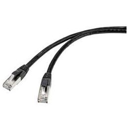Renkforce RF-4538206 RJ45 Netzwerkkabel, Patchkabel CAT 6a S/FTP 75.00 m Schwarz f&uuml;r Au&szlig;enbereich geeignet 1 St.