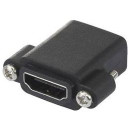 SpeaKa Professional SP-9082612 HDMI Adapter [1x HDMI-Buchse - 1x HDMI-Buchse] Schwarz schraubbar