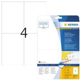 Herma 4229 Korrektur-Etiketten 105 x 148 mm Papier, matt Wei&szlig; 100 St. Permanent haftend Laserdrucker, Kopierer, Farblaserdrucker, Farbkopierer