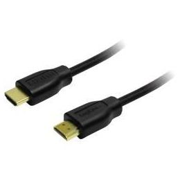 LogiLink HDMI Anschlusskabel HDMI-A Stecker, HDMI-A Stecker 3.00 m Schwarz CH0038 4K UHD HDMI-Kabel
