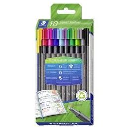 Staedtler triplus 334 RC10 Fineliner farbig sortiert 0.3 mm 10 St.