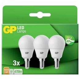 GP GPMGLE14STD854C3 LED EEK F (A - G) E14 Globeform 5.6 W = 40 W Warmwei&szlig; (&Oslash; x L) 45 mm x 84 mm 3 St.