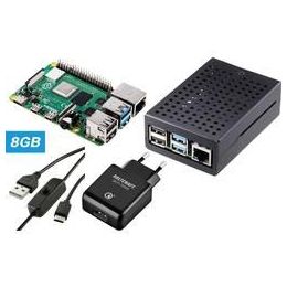 TRU COMPONENTS Pure Set Raspberry Pi&reg; 4 B 8 GB 4 x 1.5 GHz inkl. Netzteil, inkl. Geh&auml;use