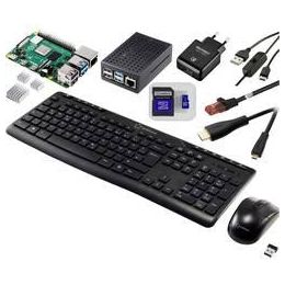 TRU COMPONENTS Pro Set Raspberry Pi&reg; 5 B 2 GB 2.4 GHz inkl. Netzteil, inkl. Geh&auml;use, inkl. K&uuml;hlk&ouml;rper, inkl. HDMI&trade;-Kabel, inkl. Tastatur, inkl. Maus