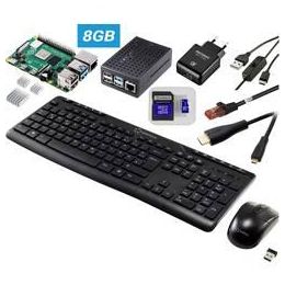 TRU COMPONENTS Pro Set Raspberry Pi&reg; 4 B 8 GB 4 x 1.5 GHz inkl. Netzteil, inkl. Geh&auml;use, inkl. K&uuml;hlk&ouml;rper, inkl. HDMI&trade;-Kabel, inkl. Tastatur, inkl. Maus