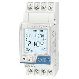ORBIS Zeitschalttechnik DATA LOG 230 V Hutschienen-Zeitschaltuhr digital 250 V/AC