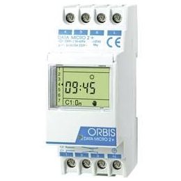 ORBIS Zeitschalttechnik DATA MICRO-2 + 230 V Hutschienen-Zeitschaltuhr digital 250 V/AC