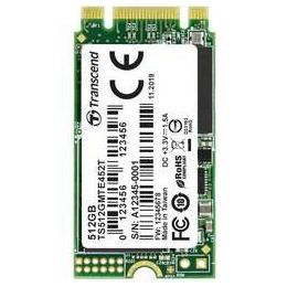 Transcend MTE452T 512 GB Interne M.2 PCIe NVMe SSD 2242 M.2 NVMe PCIe 3.0 x2 Industrial TS512GMTE452T