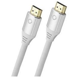Oehlbach HDMI Anschlusskabel HDMI-A Stecker, HDMI-A Stecker 3.00 m Wei&szlig; D1C92494 8K UHD, vergoldete Steckkontakte HDMI-Kabel