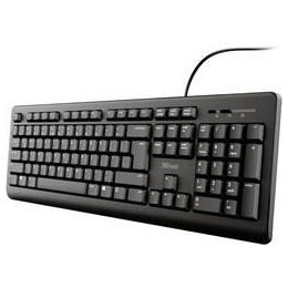 Trust PRIMO Kabelgebunden Tastatur Deutsch, QWERTZ Schwarz mit numerischer Tastatur