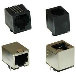 encitech RJJ-6-6-NF-RA-S RJ45-Steckverbinder 2101-0100-02 Buchse, Einbau horizontal Polzahl Sensoren 6P6C Metall 1 St.