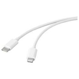 Basetech USB-Kabel USB 2.0 USB-C&reg; Stecker, Apple Lightning Stecker 2.00 m Wei&szlig; BT-2347612