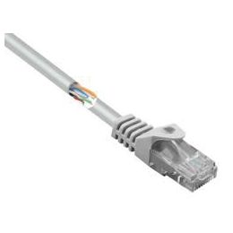 Renkforce RF-5043978 RJ45 Netzwerkkabel, Patchkabel CAT 5e U/UTP 0.15 m Grau mit Rastnasenschutz 1 St.