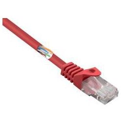 Renkforce RF-5043990 RJ45 Netzwerkkabel, Patchkabel CAT 5e U/UTP 0.15 m Rot mit Rastnasenschutz 1 St.