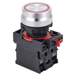 TRU COMPONENTS TC-10091052 ONPOW26-11ZE/R/12V Druckschalter 250 V 5 A 1 x Ein/Ein rastend Rot IP40 1 St.