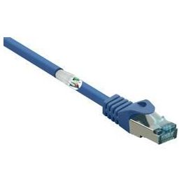 Renkforce RF-5047500 RJ45 Netzwerkkabel, Patchkabel CAT 6a S/FTP 2.00 m Blau mit Rastnasenschutz, Flammwidrig 1 St.