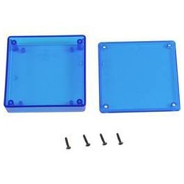 Hammond Electronics 1551XTBU Universal-Geh&auml;use 80 x 80 x 20 ABS Blau (transparent) 1 St.
