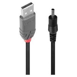 LINDY USB-Kabel USB 2.0 USB-A Stecker, DC Stecker 3,5 mm 1.50 m Schwarz 70266