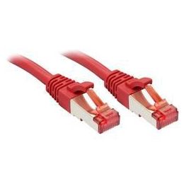LINDY 47731 RJ45 Netzwerkkabel, Patchkabel CAT 6 S/FTP 0.50 m Rot 1 St.