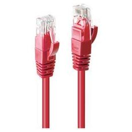 LINDY 48031 RJ45 Netzwerkkabel, Patchkabel CAT 6 U/UTP 0.50 m Rot 1 St.