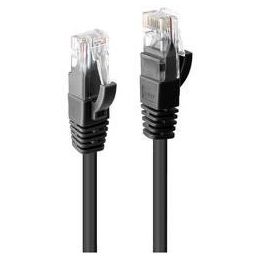 LINDY 48078 RJ45 Netzwerkkabel, Patchkabel CAT 6 U/UTP 2.00 m Schwarz 1 St.