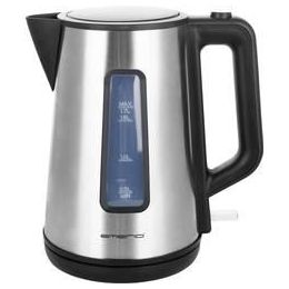 EMERIO WK-122829 Wasserkocher Silber, Schwarz Fassungsverm&ouml;gen: 1.7 l