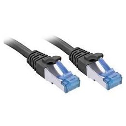 LINDY 47412 RJ45 Netzwerkkabel, Patchkabel CAT 6a S/FTP 1.00 m Schwarz 1 St.